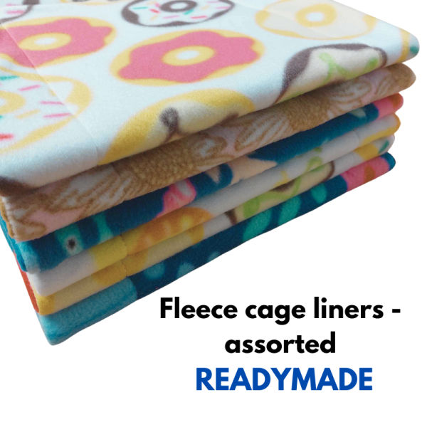 Fleece Cage Liners - assorted- READYMADE - Deano Designs Perth